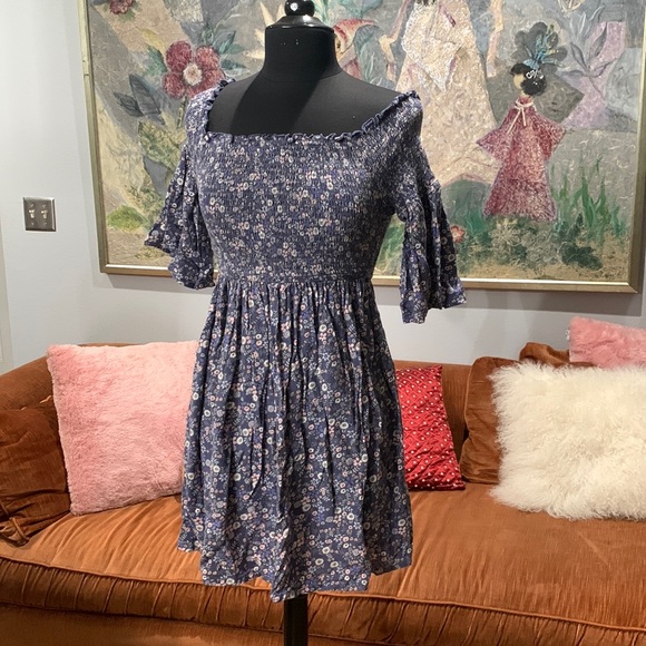 Arizona Jean Company | Dresses | Faded Floral Summer Mini Dress | Poshmark